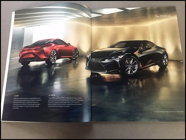 2020 Lexus LC LC500 LC500h Coupe 44-page Original Car Sales Brochure ...