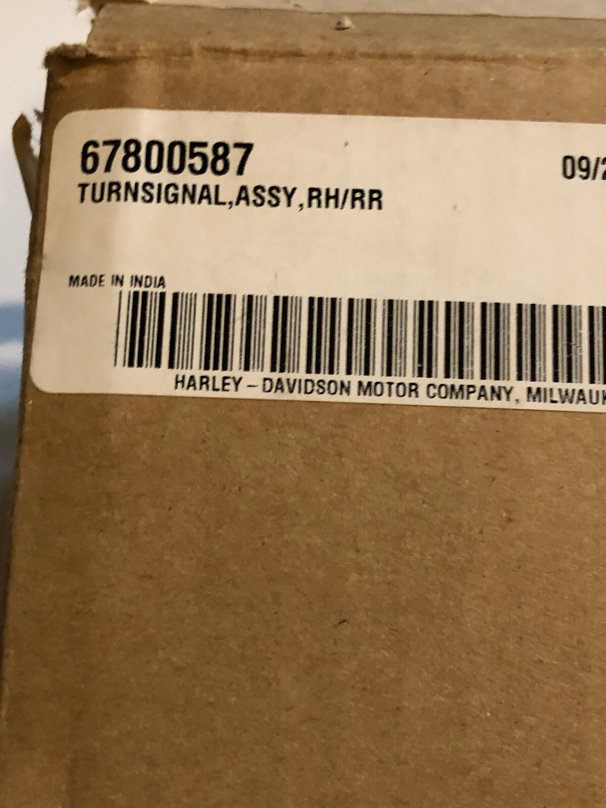 NOS OEM Genuine Harley-Davidson Turn Signal Assembly P/N 67800587 NEW ...