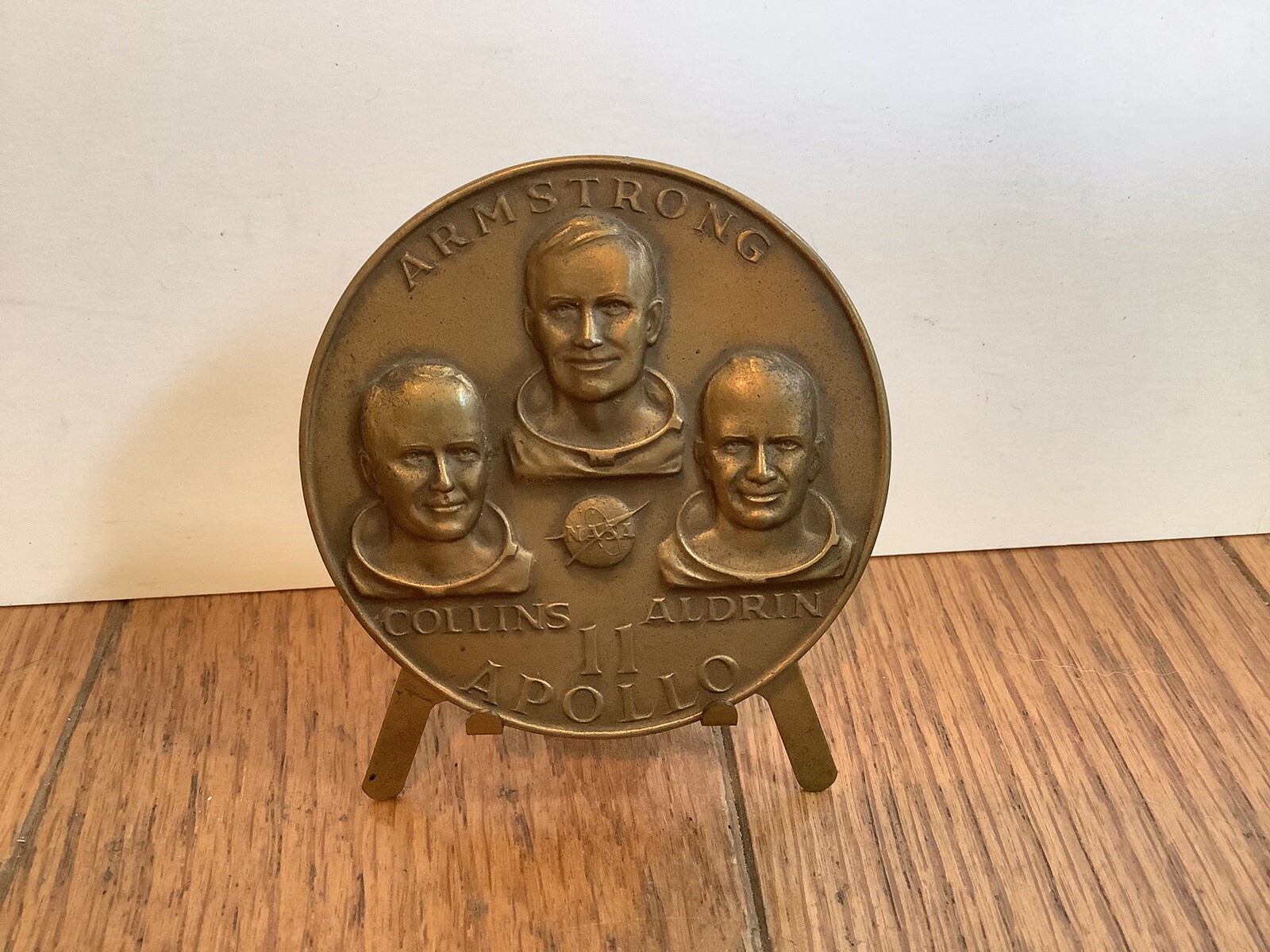1969 Nasa Apollo 11 Bronze Medallic Art Medal Medallion Armstrong ...