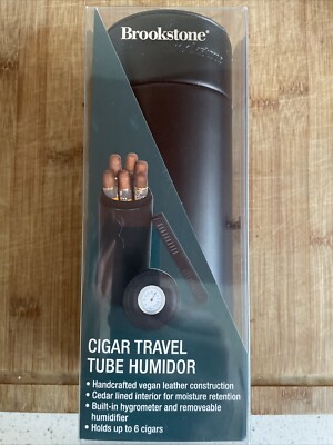 Brookstone Cigar Travel Tube Humidor | eBay