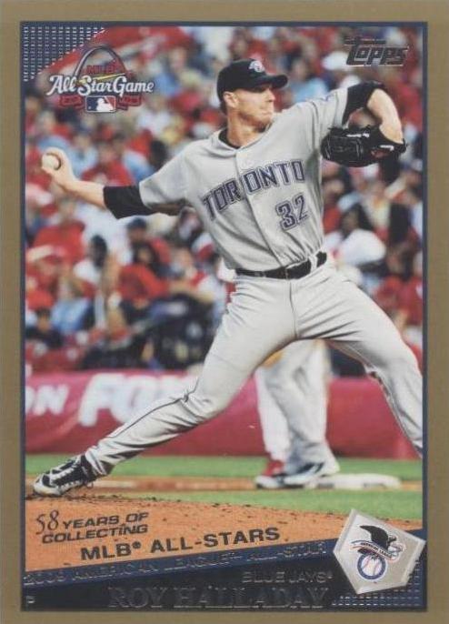 2009 Topps Updates & Highlights - All-Star Roy Halladay #UH198 Gold ...