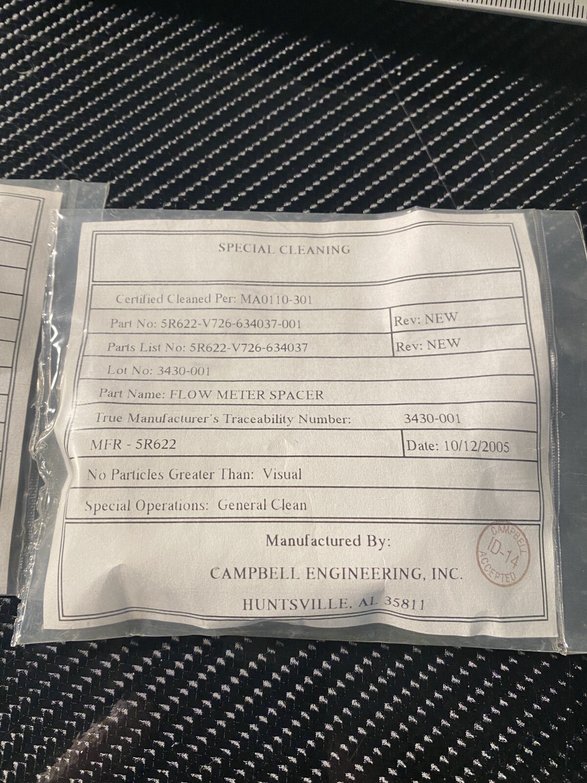 NASA Space Shuttle Hardware Set, MPLM Bracket Assy, Spacer | eBay