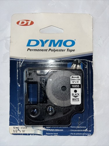 OEM Dymo Label Maker Refill D1 #16955 12mm Black On White ORGANIZE ...