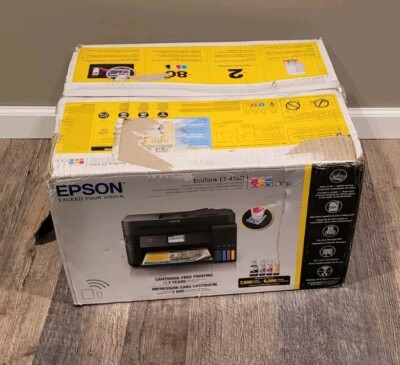 Brand New EPSON EcoTank Wireless Printer Copier Scanner ET-4760, Black ...