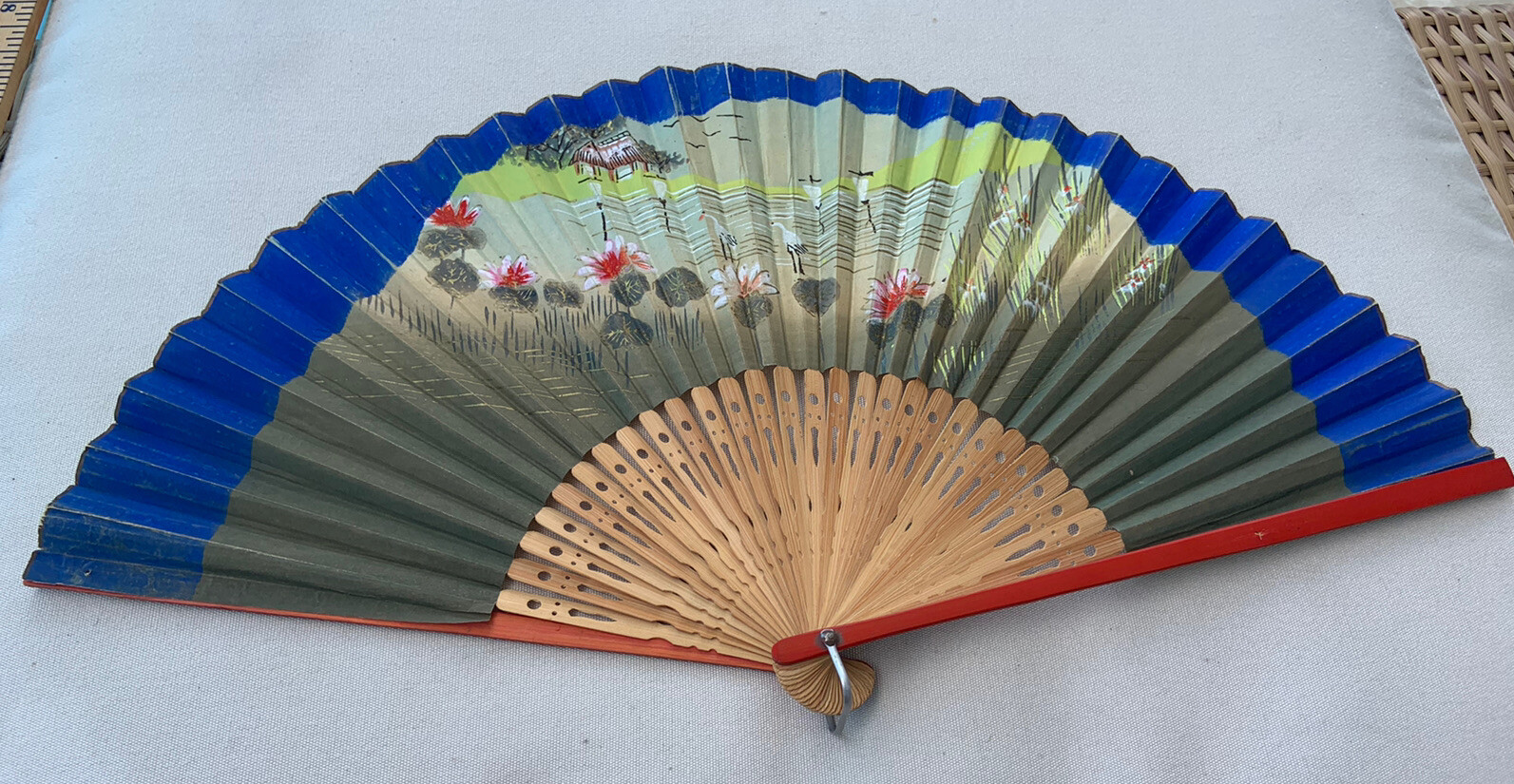 Antique Wooden Handfan Brise Fan 1900/20 Continental Hand Brise | eBay