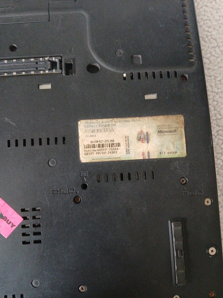 Lenovo Thinkpad T61 Type 7659-12U, Parts And Repair Only | eBay