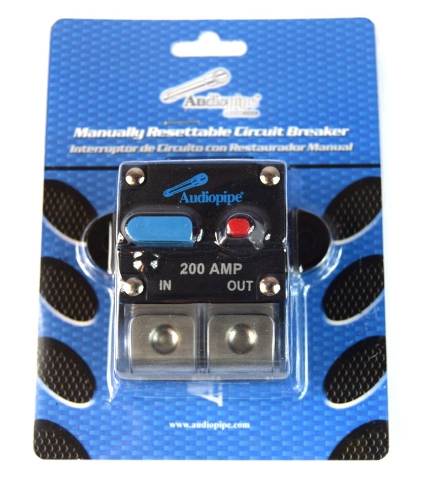 200 Amp 12 Volt Manually Resettable Circuit Breaker Car Audio and ...