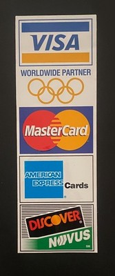 Visa MasterCard Storefront Sticker [ B ] | eBay