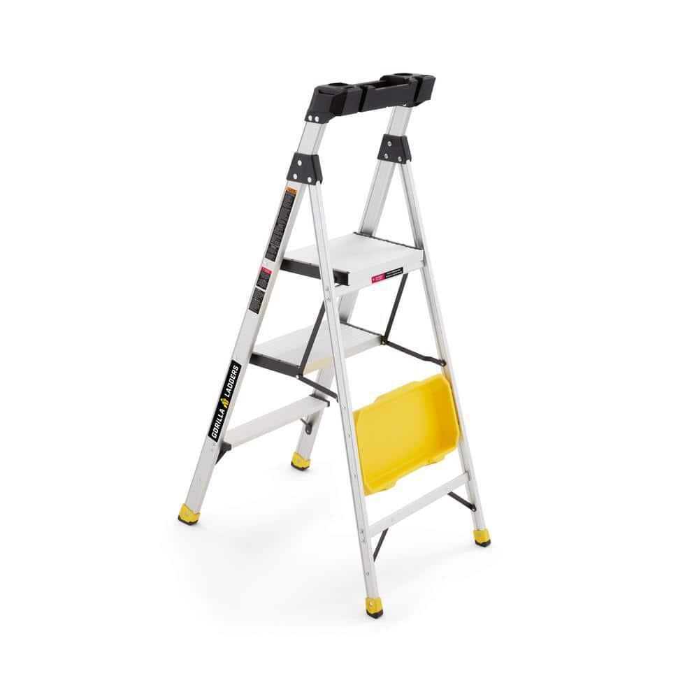 Aluminum Platform Step Ladder