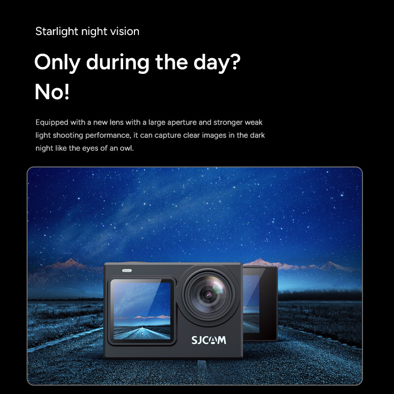 SJCAM 4K 60FPS Action Camera 6-Axis Stabilization Sport Cam for Diving ...