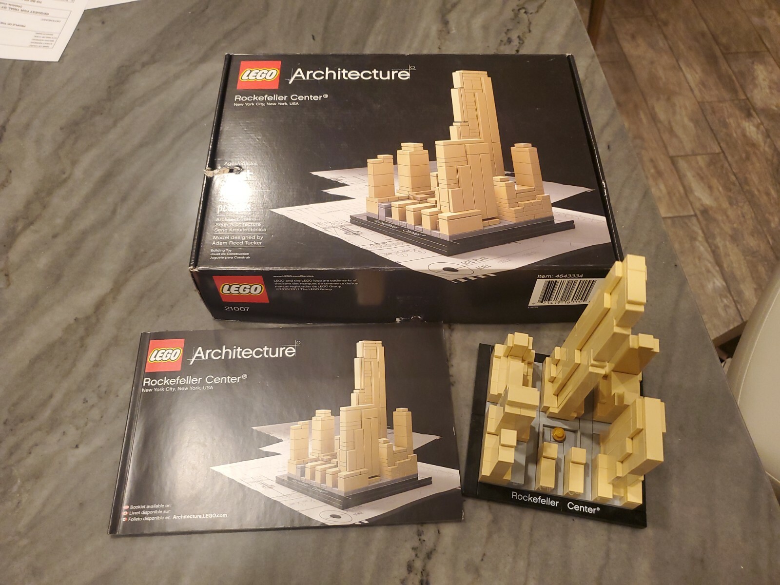 Lego Architecture 21007 Rockefeller Center Used Complete w Box and ...