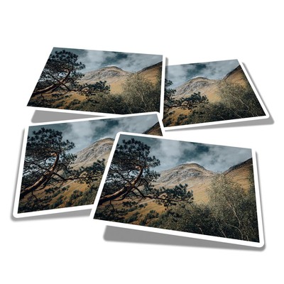 4x Vinyl Stickers Scottish Highlands Landscape Scotland #51998 | eBay