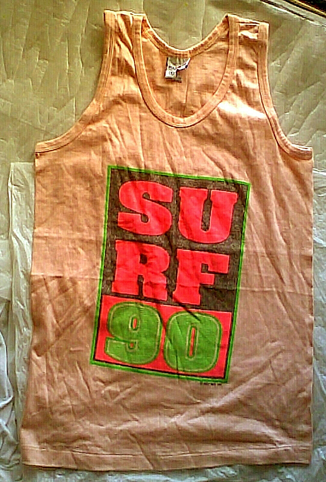 Vintage 1989 Poly Tees Hawaii "Surf '90" Tank Top S s… - Gem