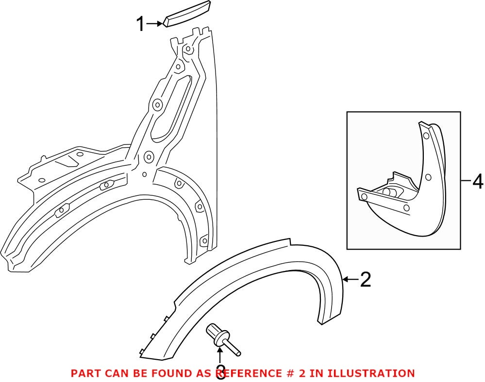 For Mini R60 R61 Cooper Countryman Paceman Front Driver Left Wheel Arch ...