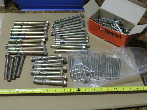 Ramset Dynabolt NEW Mixed sizes 6mm 8mm 12mm 16mm Lengths 87mm-150mm ...