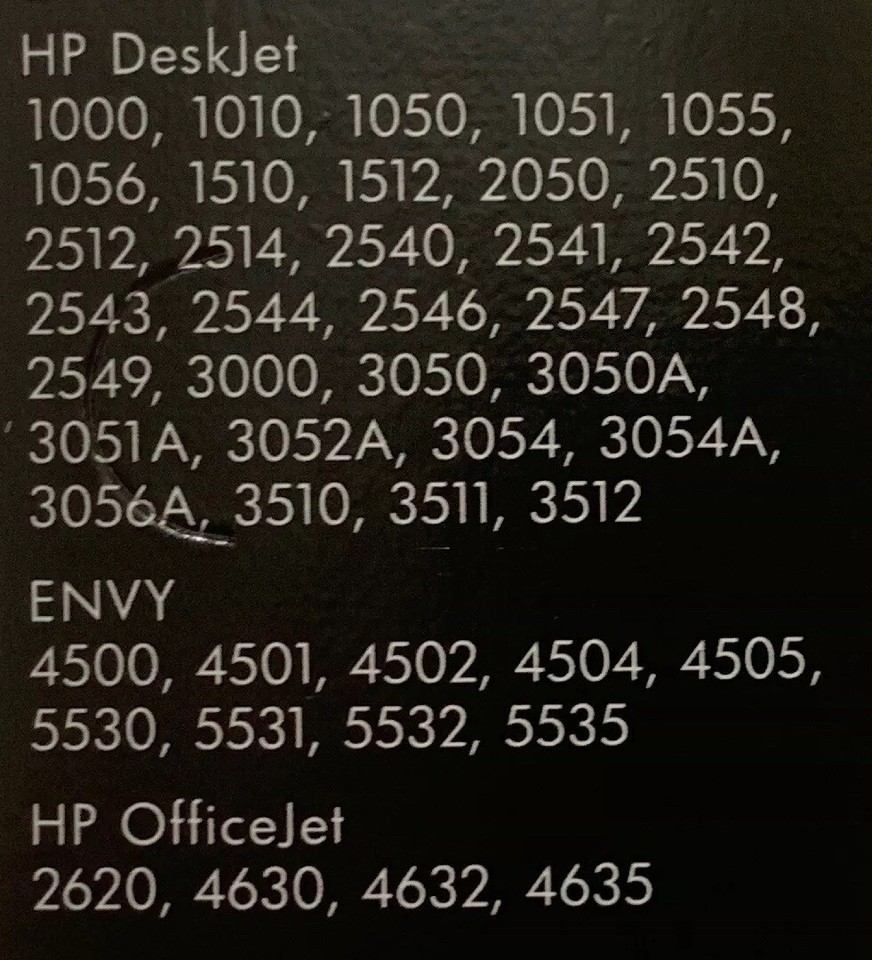 HP 61XL Black Tri-Color Ink Cartridge Set CR258BN CH563WN CH564WN Exp ...