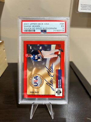 2001 Upper Deck USA Shane Heams Touch Of Gold - Auto Autograph /500 ...