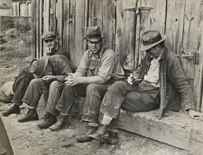 Black and White Photo Nethers Virginia Men Down on their Luck 8x10 ...