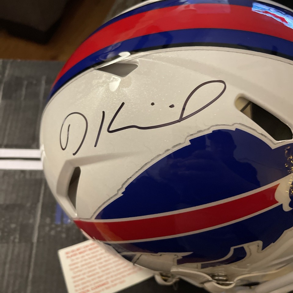 Dalton Kincaid Buffalo Bills Full Size Authentic Helmet Fanatics Bills ...