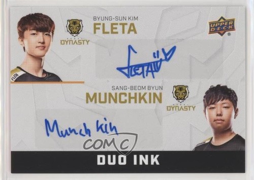 2017 Upper Deck Overwatch League Inaugural Set Duo Ink Fleta Munchkin ...