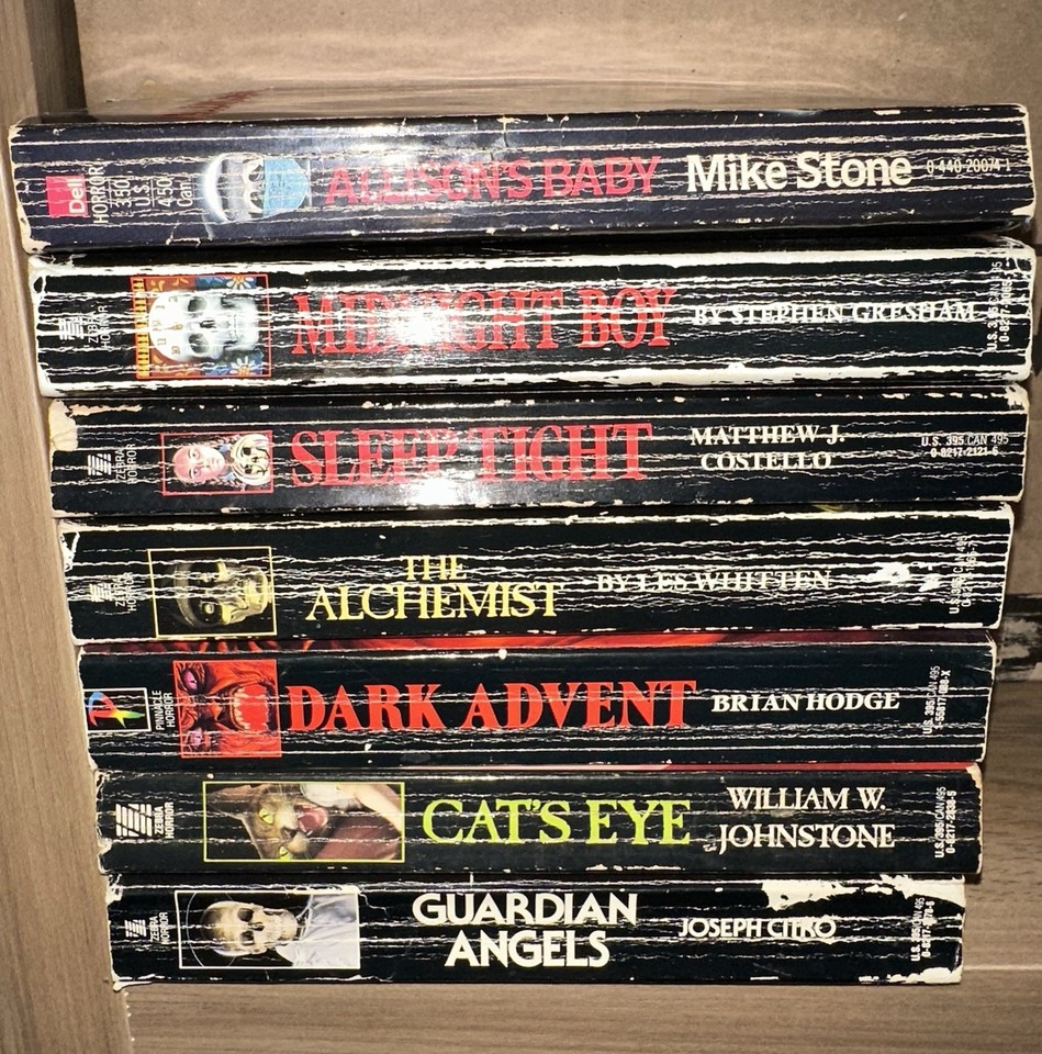 Paperbacks from Hell 7 book lot. Rare Zebra/Pocket/Dell Horror ...