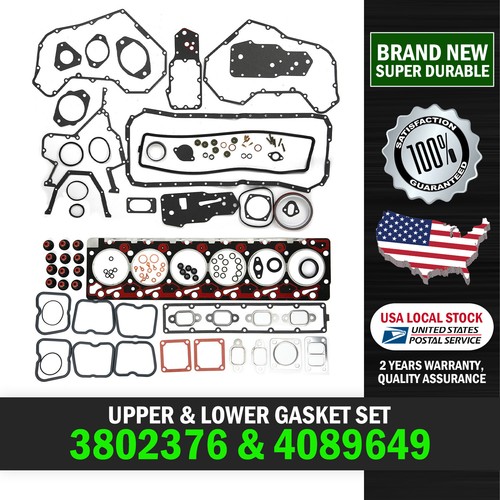 Complete Upper Head Gasket Kit Fits For Cummins 89-98 Dodge 5.9L 12V ...