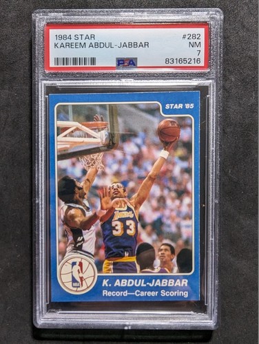 1984-85 Star KAREEM ABDUL JABBAR card # 282 (PSA 7 graded) | eBay