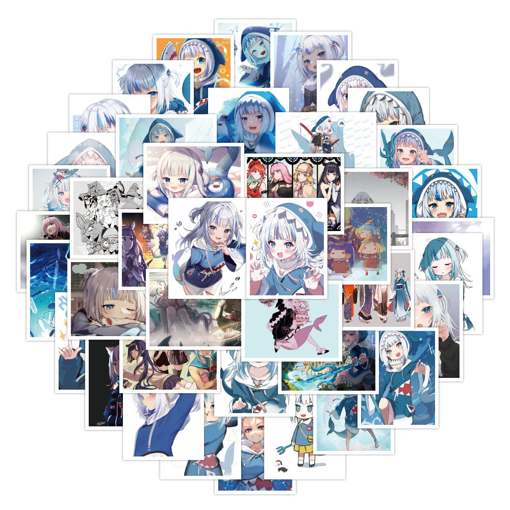 52pc/SET Hololive vtuber Stickers Laptop Decal Car Vinyl Ornament | eBay