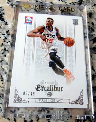 JERAMI GRANT 2014 Excalibur SP Rookie Card RC Logo 06/49 Trail Blazers🔥 ...
