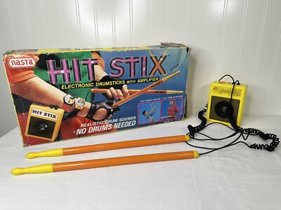 Hit Stix Electronic Drumsticks & Amplifier | Nasta 1988 Original Box | eBay