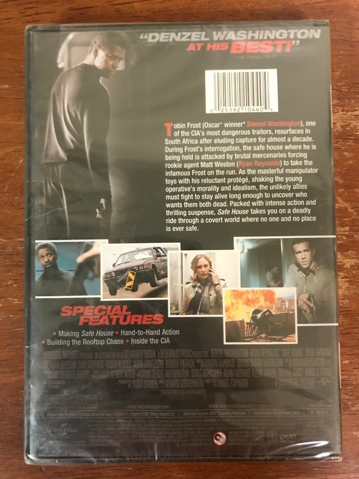 Safe House (DVD, 2012)*Denzel Washington Ryan Reynolds 25192104404 | eBay