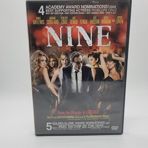 NINE (2009) DVD Daniel Day-Lewis Nicole Kidman Penelope Cruz ...