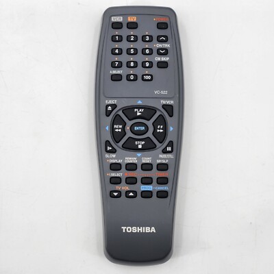 Toshiba VC-522 TV/VCR Remote Control - Retro Tech | eBay
