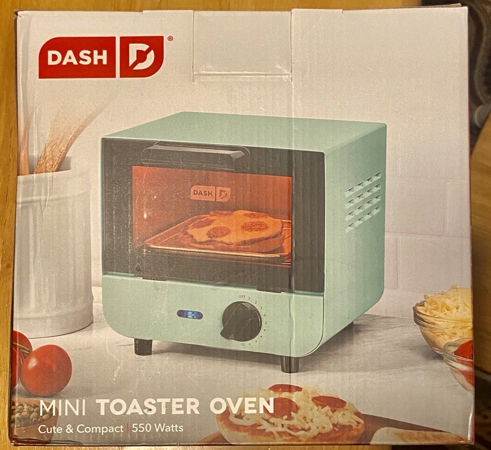 NEW DASH Mini Toaster Oven Cooker for Bread, Bagels, Cookies, Pizza ...
