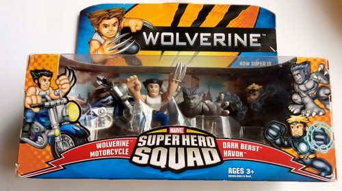 Marvel Super Hero Squad SHS Wolverine Doom of the Dark Beast 4 pc set ...