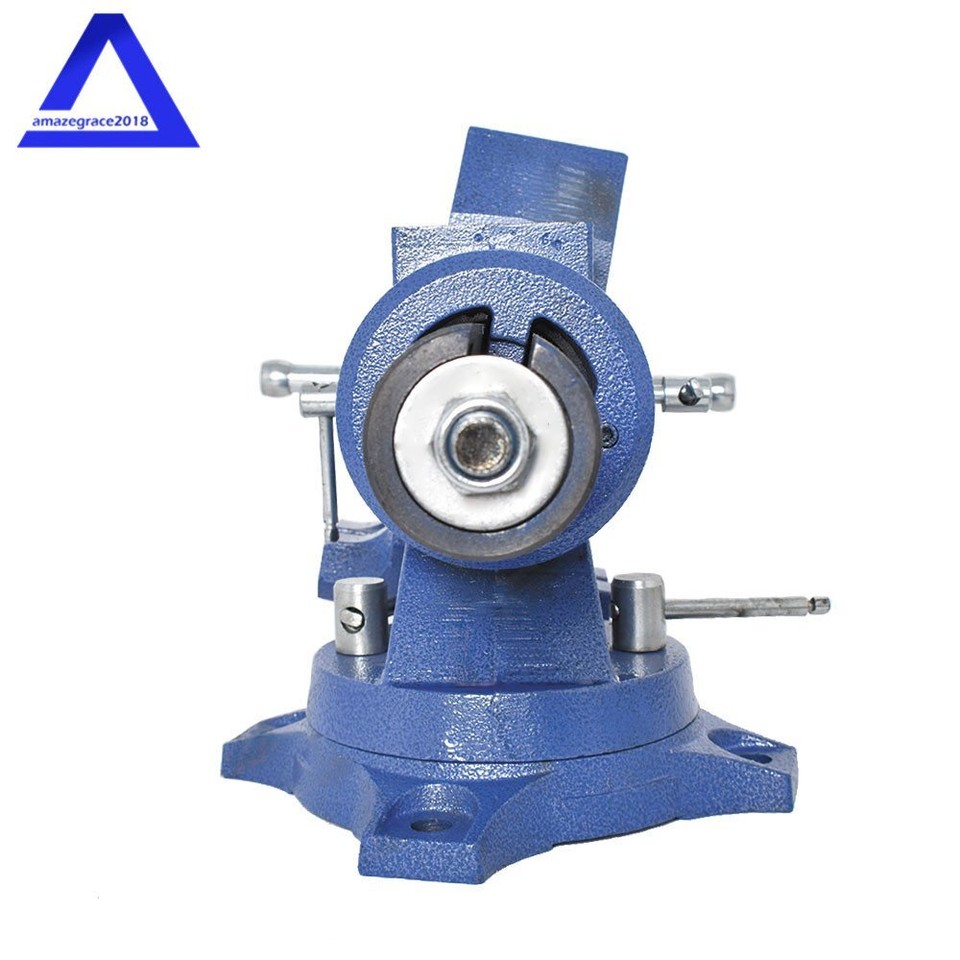 5" Heavy Duty Swivel Multi-Purpose Rotating Bench Vise 360 Degrees ...