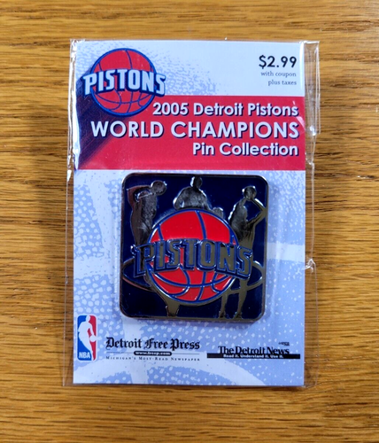 Detroit Pistons Lapel Pin NBA Basketball World Champions Hat Pin ...