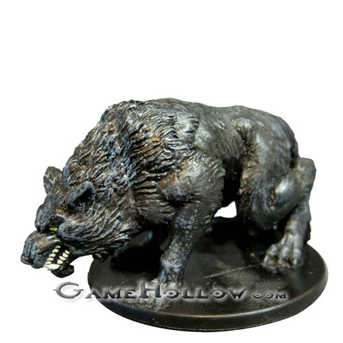 D&D Miniatures Dungeons of Dread DIRE WOLF #37 no card | eBay