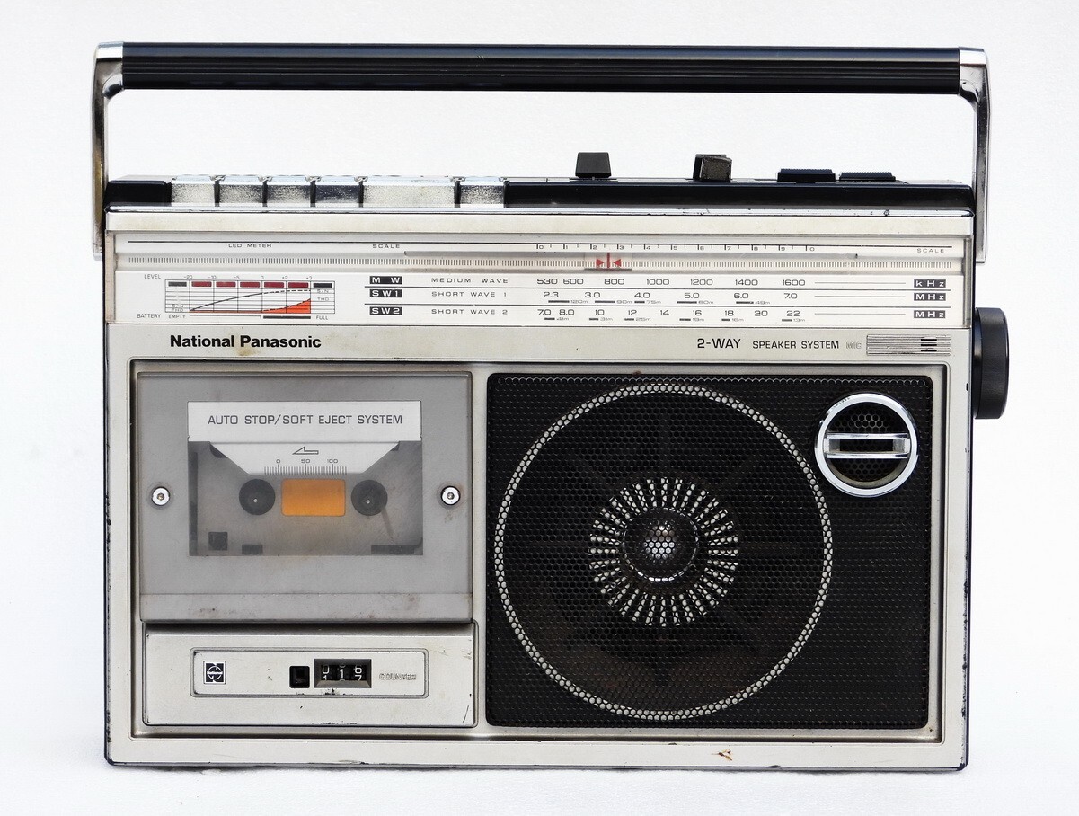 VINTAGE NATIONAL PANASONIC RX-1750T TAPE CASSETTE RADIO 2-WAY SPEAKER ...
