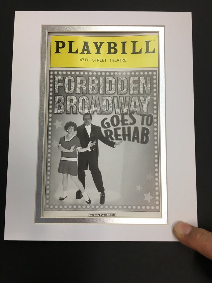 PictureFramingMatfor Playbill fits standard 8x10 picture mat choose ...