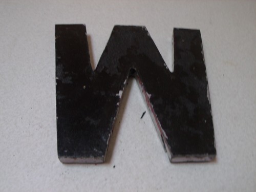 VINTAGE WAGNER SIGN SERVICE MARQUEE ALUMINUM LETTER W 6 INCH TALL | eBay