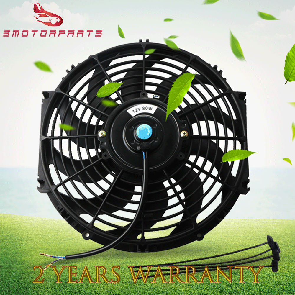 12 inch Universal Electric Radiator Cooling Slim Pull Push Engine Fan ...
