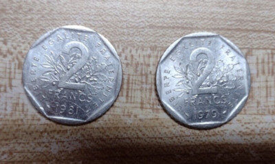 1979 & 1981 2 Francs France French Coin Lot of 2 | eBay