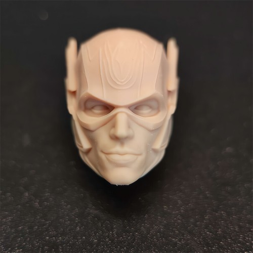 1/18 Scale Mask Movie Version The Flash Head Sculpt Unpainted Fit 3.75 ...