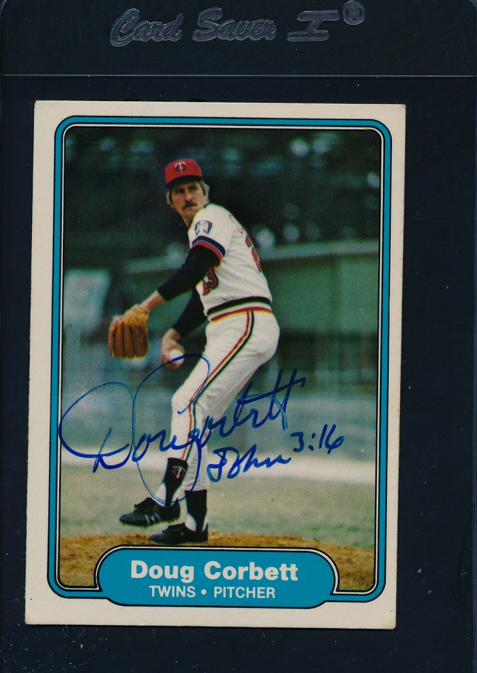 1982 Fleer #551 Doug Corbett Twins Signed Auto *27357 | eBay