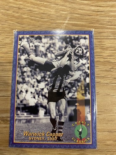 AFL Cazaly Classics 1987 VINTAGE/RARE Black And White - Warrick Capper ...