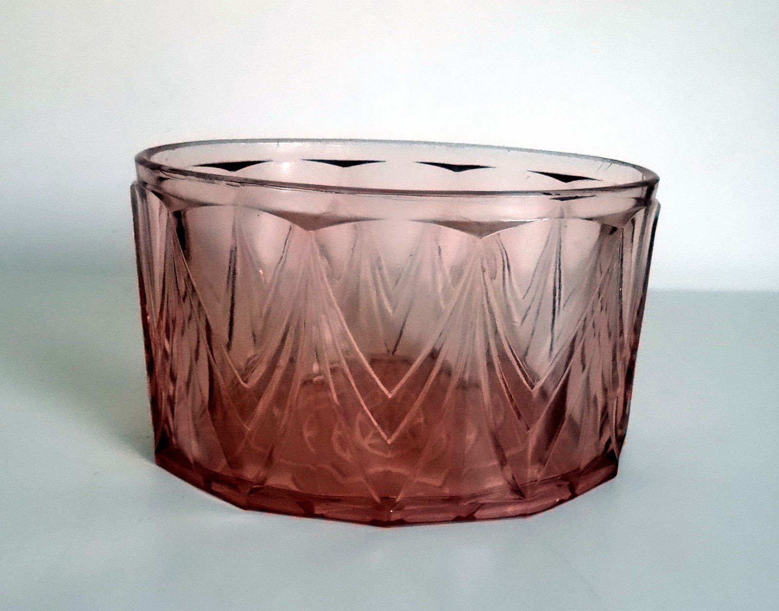 French Art Deco Pressed Glass Biscuit Box on Tray Tableware | eBay