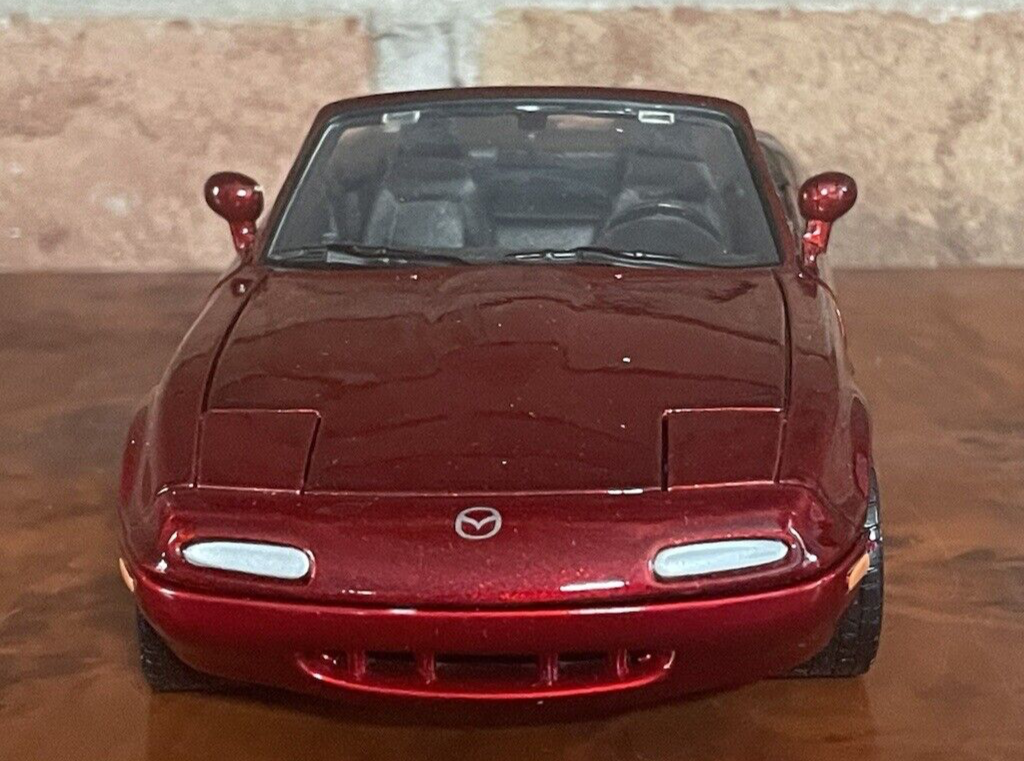 MAZDA MX-5 Convertible MAROON RED Car SCALE 1:24 SCALE BRAND NEW | eBay
