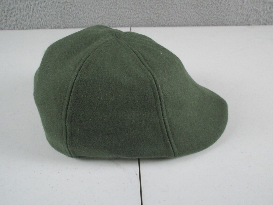 Boston Scally Co Hat Cap Flat Cap Newsboy Cabbie Green Wool Mens | eBay