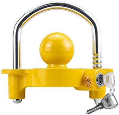 ATE PRO UNIVERSAL TRAILER BALL COUPLER LOCK HITCH TONGUE 1-7/8" 2" 2-5/ ...